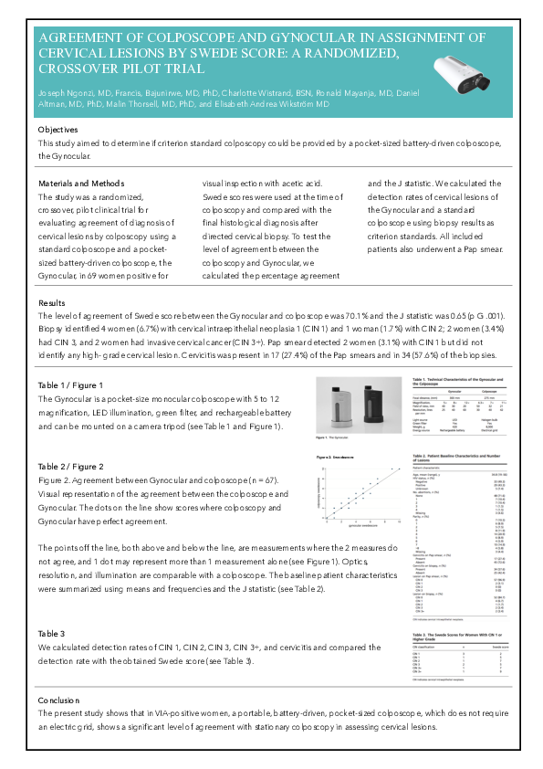 (PDF) Agreement of Colposcope and Gynocular in Assessment of Cervical ...