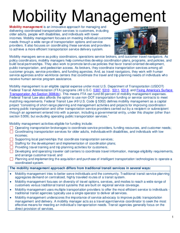 (PDF) Mobility Management