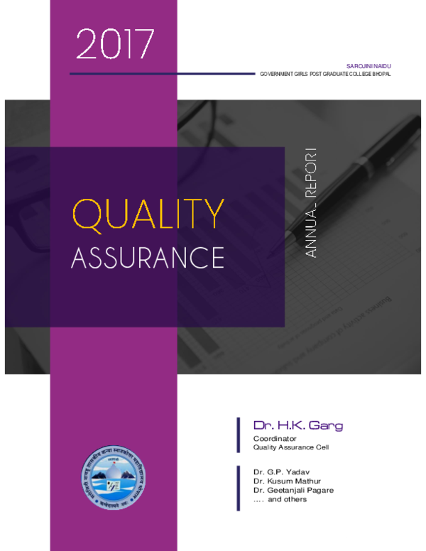 (PDF) Annual Quality Assurance Report