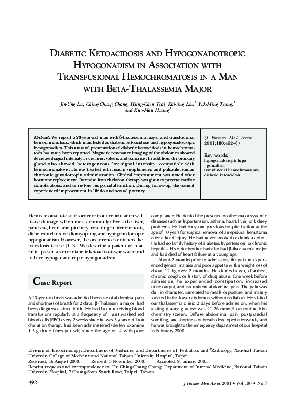 (PDF) Diabetic ketoacidosis and hypogonadotropic hypogonadism in ...