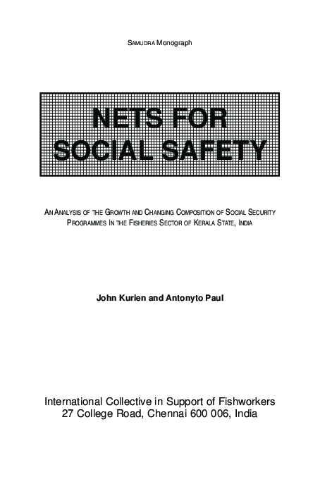 (PDF) Nets for Social Safety: An analysis of the growth and changing ...