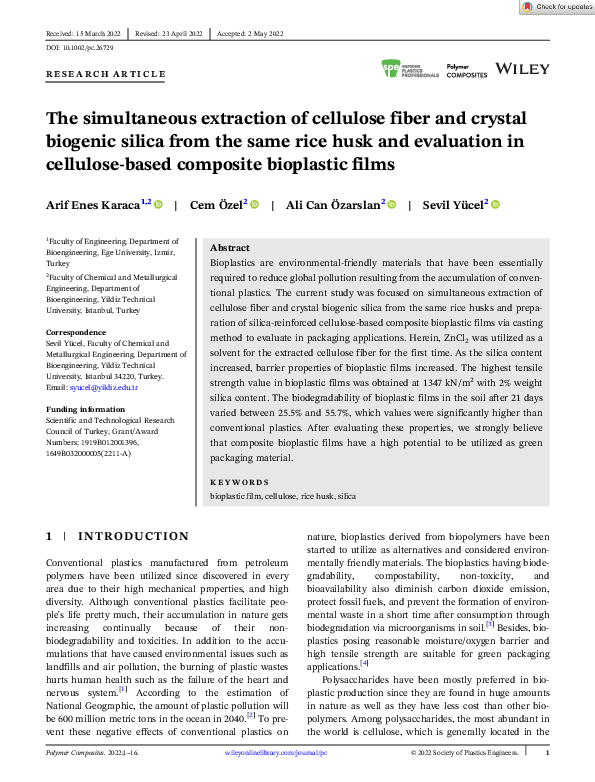 (PDF) The simultaneous extraction of cellulose fiber and crystal ...