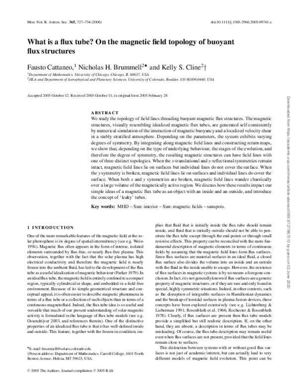 (PDF) Magnetic Flux Tube Topologies Explained