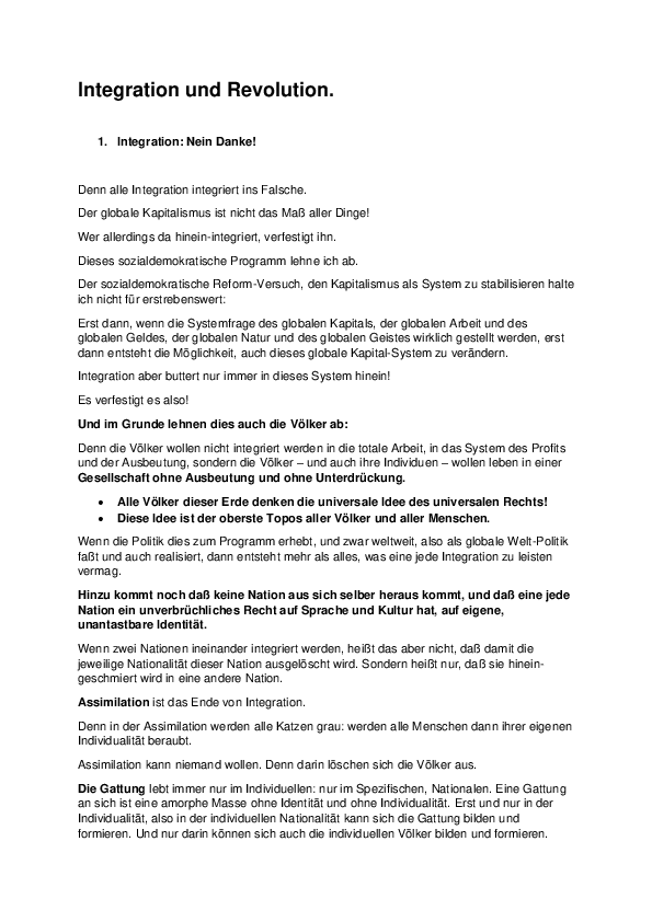 (PDF) Integration und Revolution