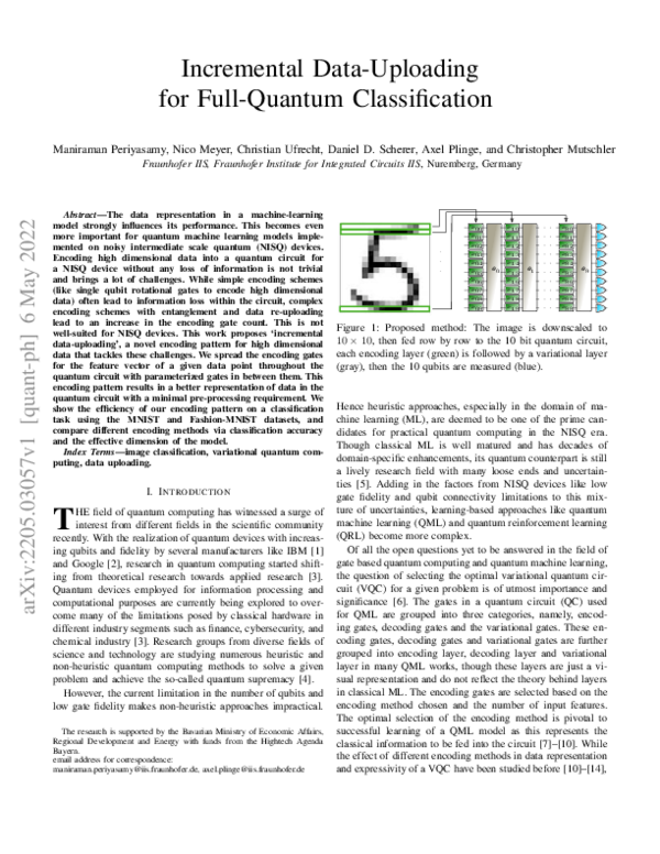 (PDF) Incremental Data-Uploading for Full-Quantum Classification