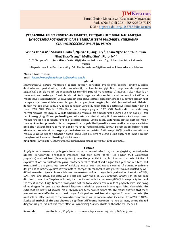 (PDF) Perbandingan Efektivitas Antibakteri Ekstrak Kulit Buah Naga ...