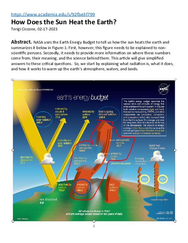 (DOC) How Does the Sun Heat the Earth