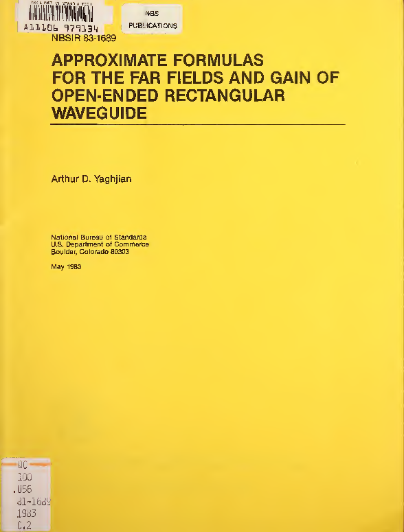 (PDF) Approximate formulas for the far fields and gain of open-ended rectangular waveguide
