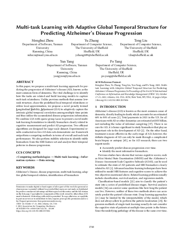 (PDF) Multi-task Learning with Adaptive Global Temporal Structure for Predicting Alzheimer's ...