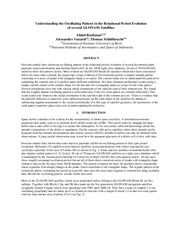 (PDF) Understanding the Oscillating Pattern in the Rotational Period ...