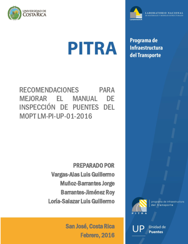 (PDF) Recomendaciones Para Mejorar El Manual De Inspección De Puentes ...