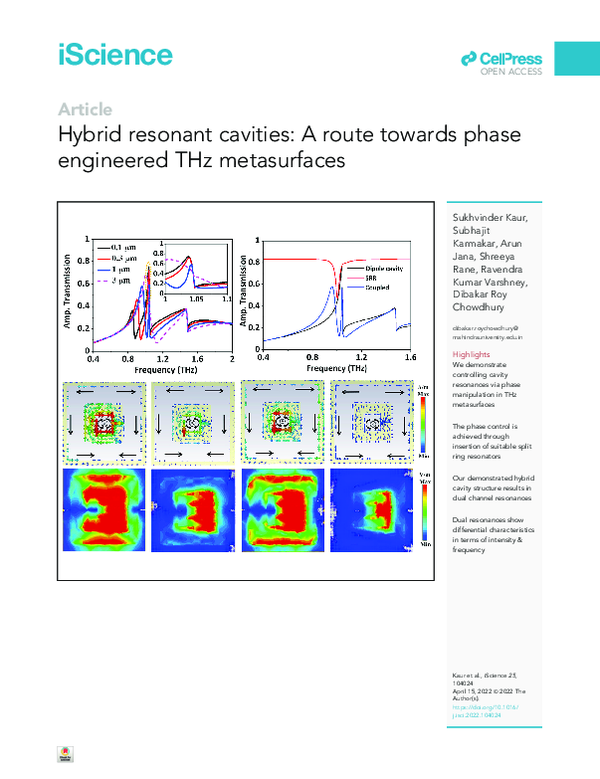 (PDF) Hybrid resonant cavities: A route towards phase engineered THz ...