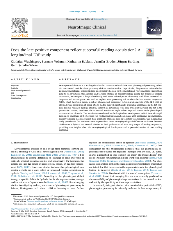 (PDF) Does the late positive component reflect successful reading ...