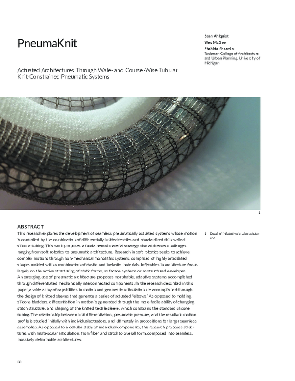 (PDF) PneumaKnit: Actuated Architectures Through Wale- and Course-Wise ...