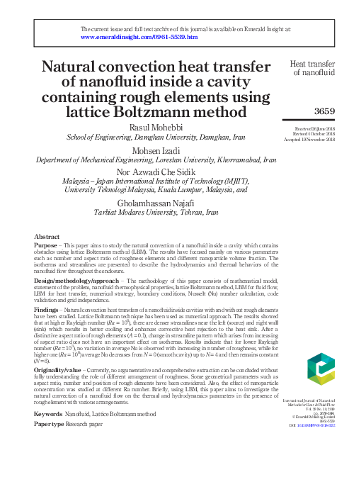 (PDF) Natural convection heat transfer of nanofluids in annular spaces ...
