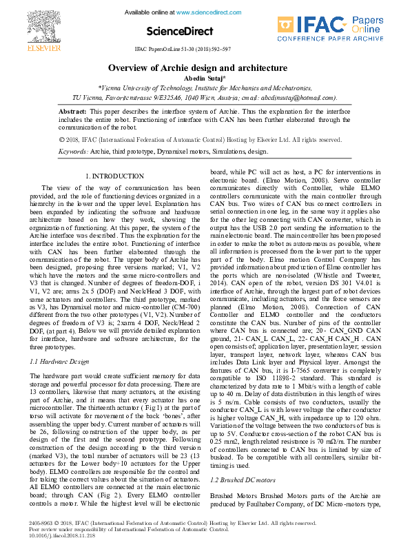 (PDF) Overview of Archie design and architecture