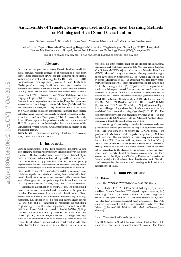 (PDF) An Ensemble of Transfer, Semi-supervised and Supervised Learning Methods for Pathological ...