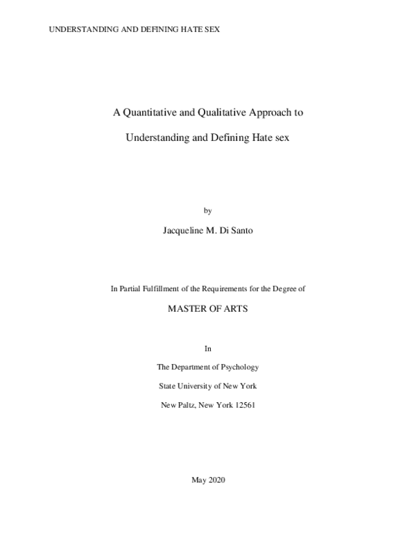 Pdf A Quantitative And Qualitative Approach To Understanding And