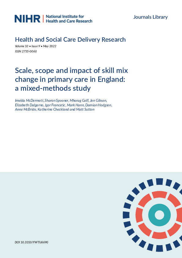 (PDF) Scale, scope and impact of skill mix change in primary care in ...