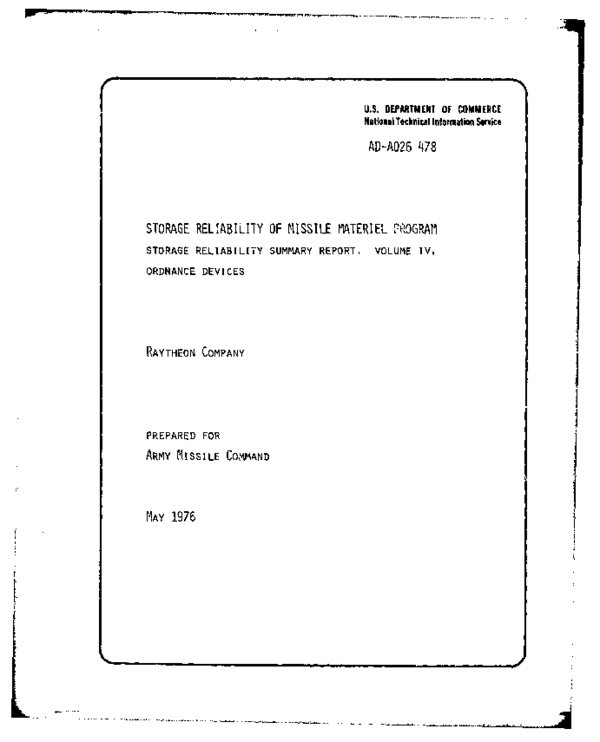 (PDF) Storage Reliability of Missile Materiel Program. Storage ...