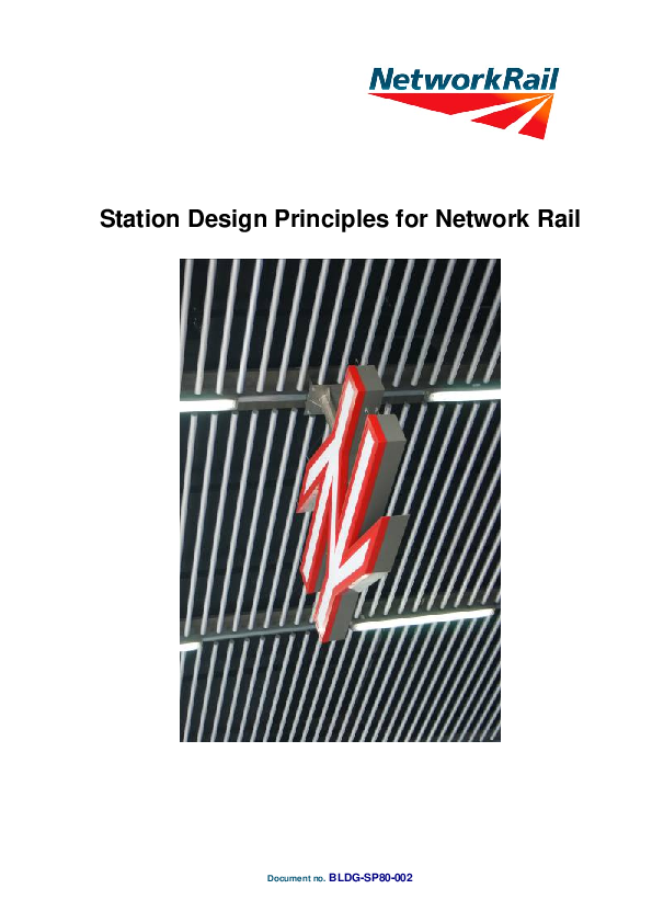 (PDF) Station Design Principles for Network Rail