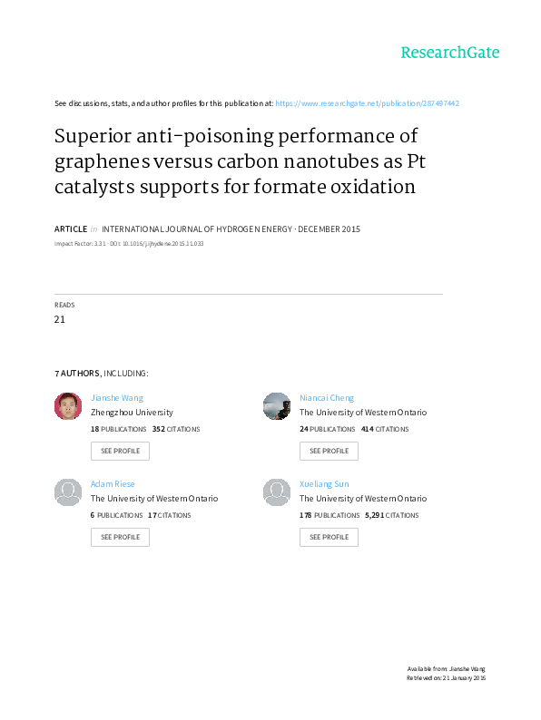 (PDF) Superior anti-poisoning performance of graphenes versus carbon ...