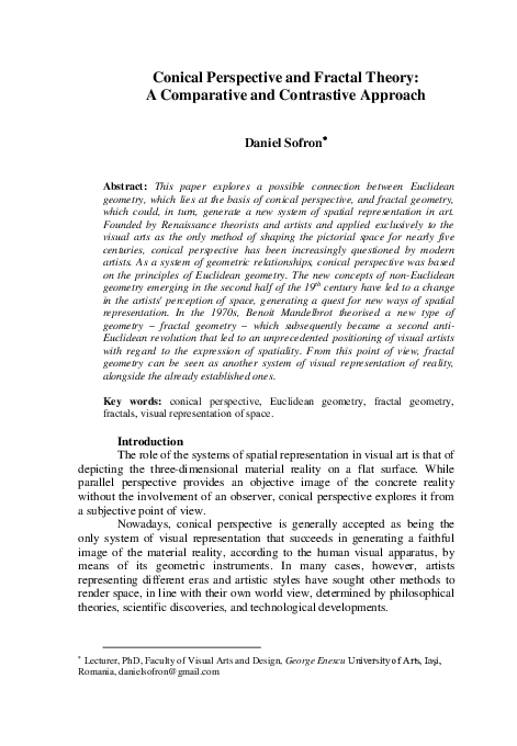 (PDF) Conical Perspective and Fractal Theory:A Comparative and ...