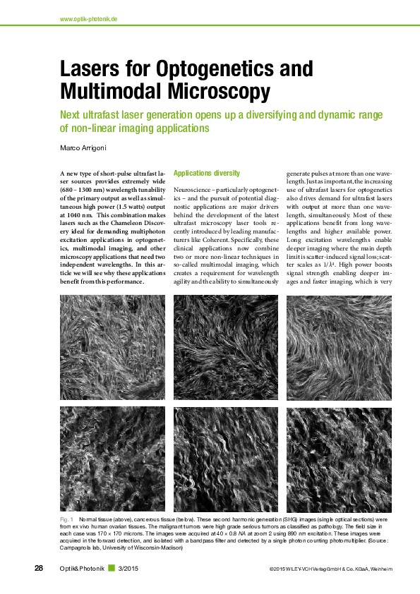 (PDF) Lasers for Optogenetics and Multimodal Microscopy