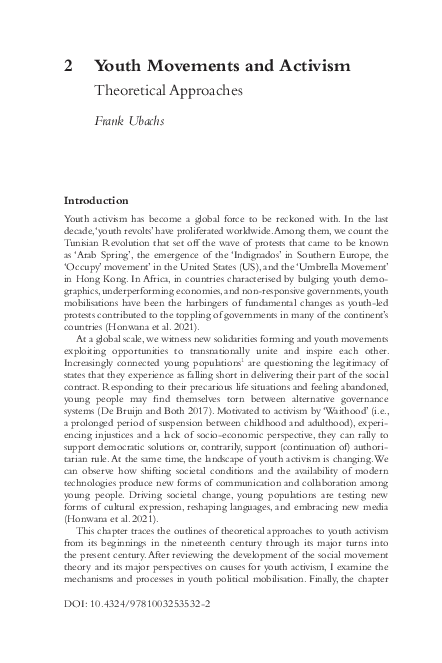 (PDF) Youth Movements and Activism
