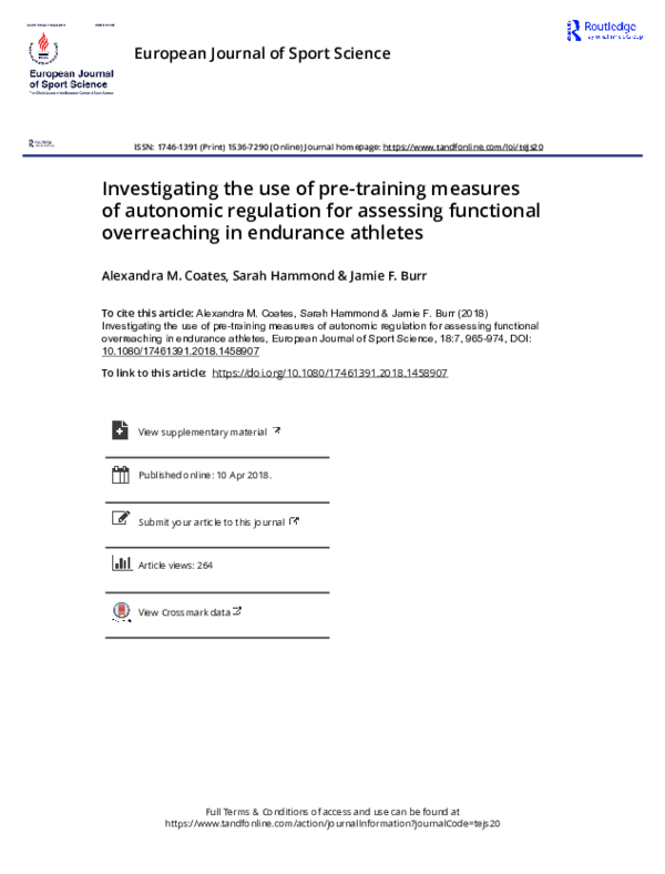 (PDF) Investigating the use of pre-training measures of autonomic ...
