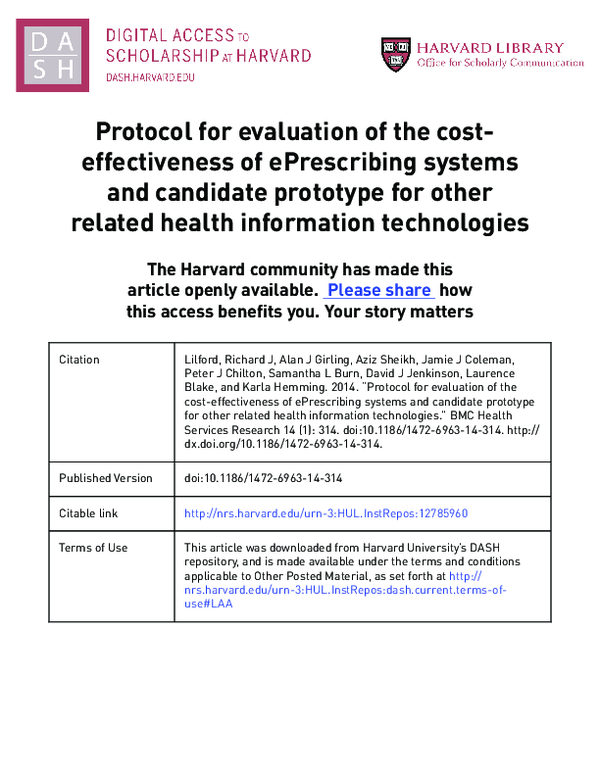 (PDF) Study Protocol | Samantha Burn - Academia.edu