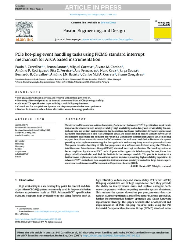 (PDF) PCIe hot-plug event handling tasks using PICMG standard interrupt ... (PDF) PCIe hot-plug event handling tasks using PICMG standard interrupt ...