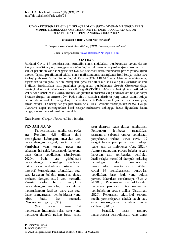(PDF) Upaya Peningkatan Hasil Belajar Mahasiswa Dengan Menggunakan Model Pembelajaran E-Learning ...