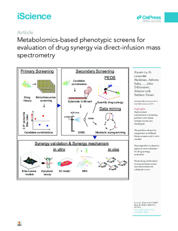 (PDF) Metabolomics-based phenotypic screens for evaluation of drug synergy via direct-infusion ...