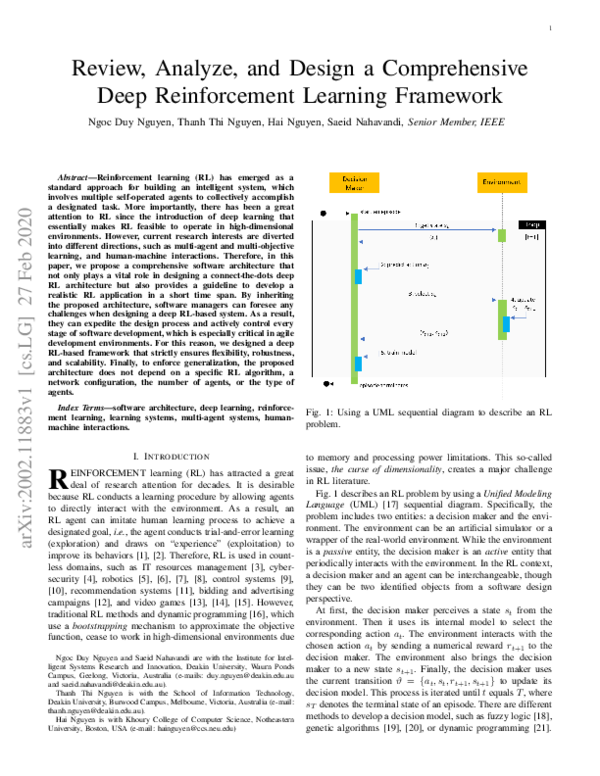 (PDF) Review, Analyze, and Design a Comprehensive Deep Reinforcement Learning Framework