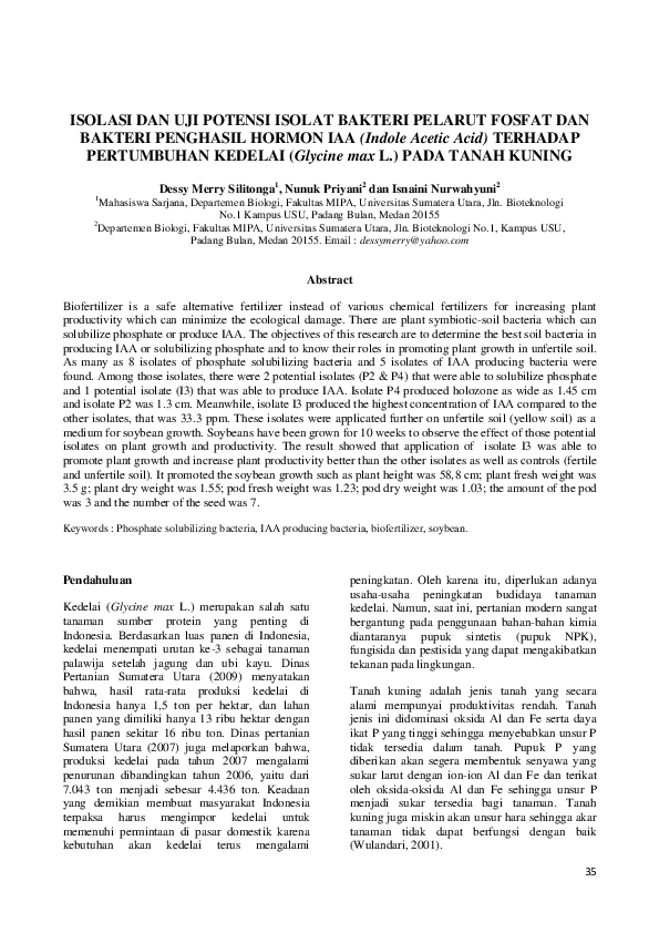 (PDF) ISOLASI DAN UJI POTENSI ISOLAT BAKTERI PELARUT FOSFAT DAN BAKTERI ...