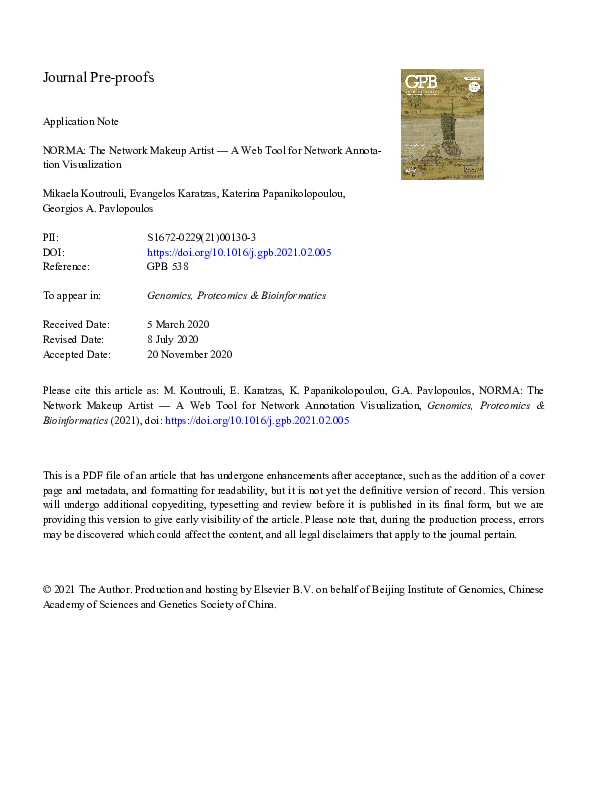 (PDF) NORMA: The Network Makeup Artist — A Web Tool for Network ...