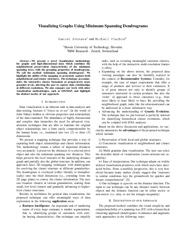 (PDF) Visualizing Graphs Using Minimum Spanning Dendrograms
