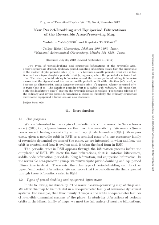 (PDF) New Period-Doubling and Equiperiod Bifurcations of the Reversible ...