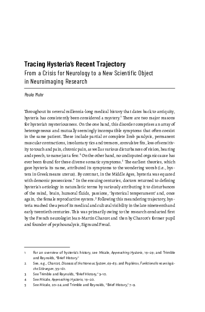 (PDF) Tracing Hysteria's Recent Trajectory From a Crisis for Neurology ...