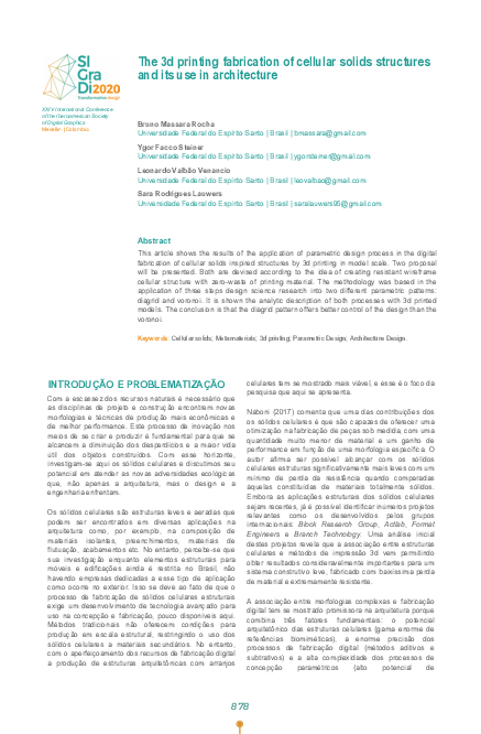 (PDF) The 3d printing fabrication of cellular solids structures and its ...