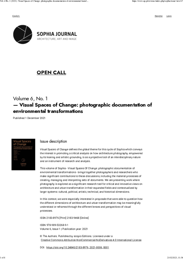 (PDF) A space of exploration, discussion and reflection towards new ...