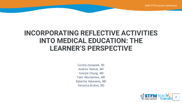 (PPT) Incorporating Reflective Activities into Medical Education: The ...