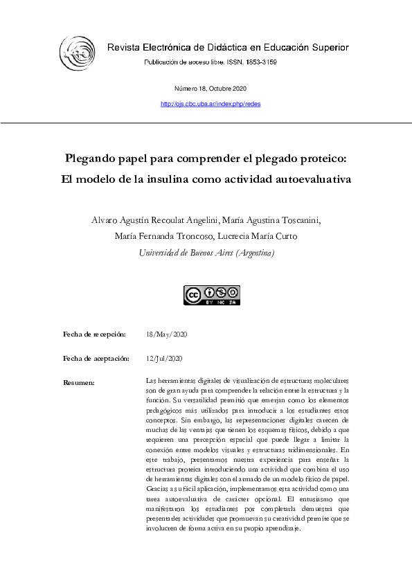 (PDF) Understanding protein folding through paper folding. The insulin ...