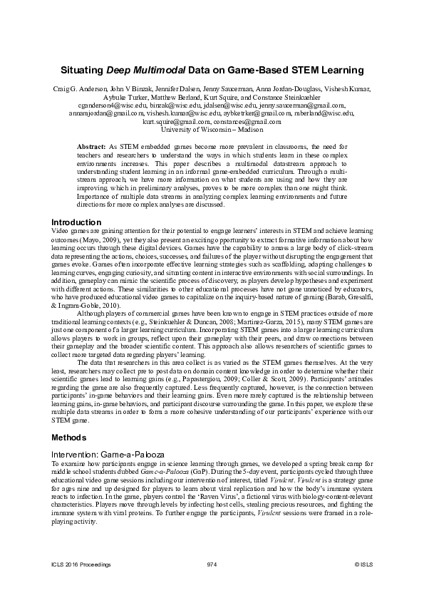 (PDF) Situating Deep Multimodal Data on Game-Based STEM Learning