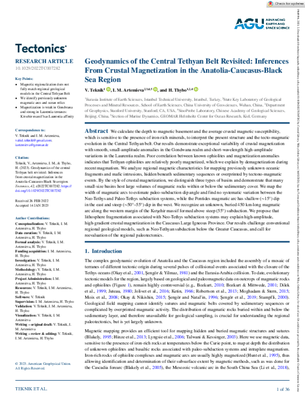 (PDF) Geodynamics of the Central Tethyan Belt Revisited: Inferences ...
