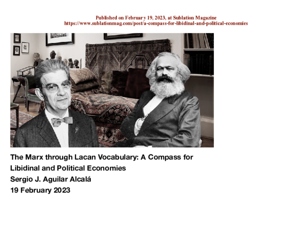 (PDF) Review of "The Marx through Lacan Vocabulary: A Compass for ...