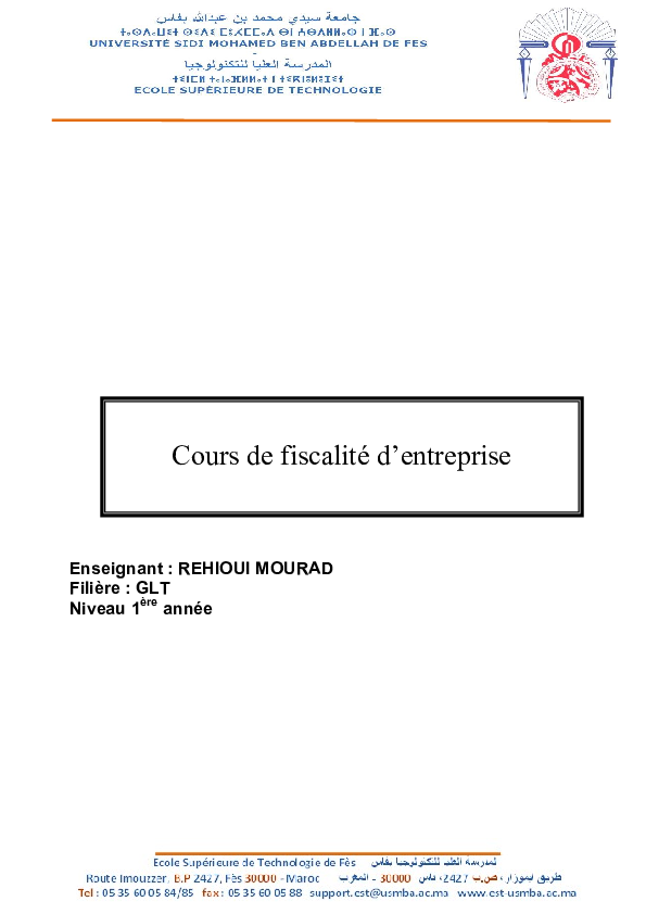 (PDF) Fiscalite