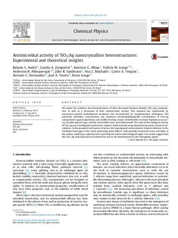 (PDF) Antimicrobial activity of TiO2:Ag nanocrystalline ...