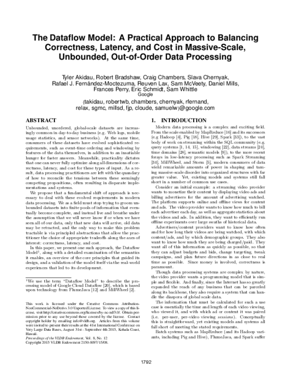 (PDF) The dataflow model